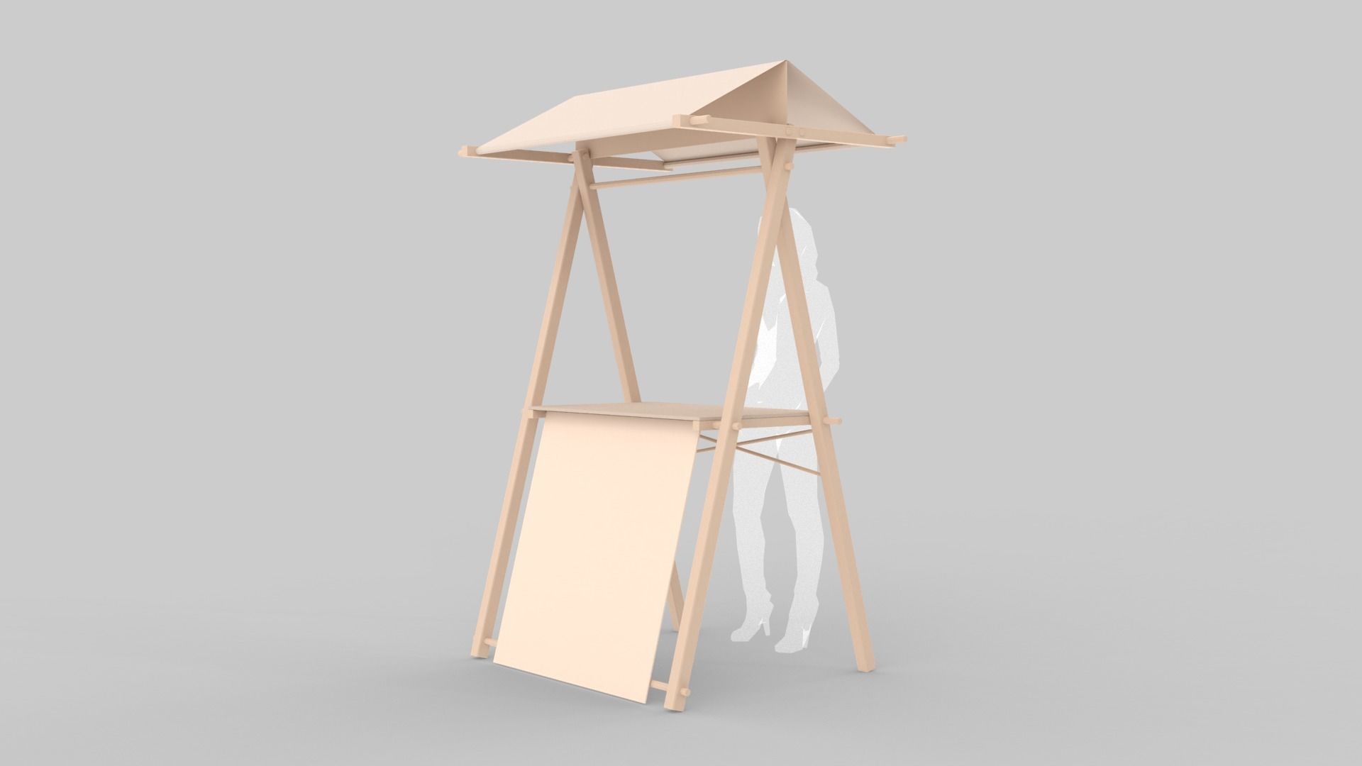 3D model Vendor Display Stand VR / AR / low-poly | CGTrader