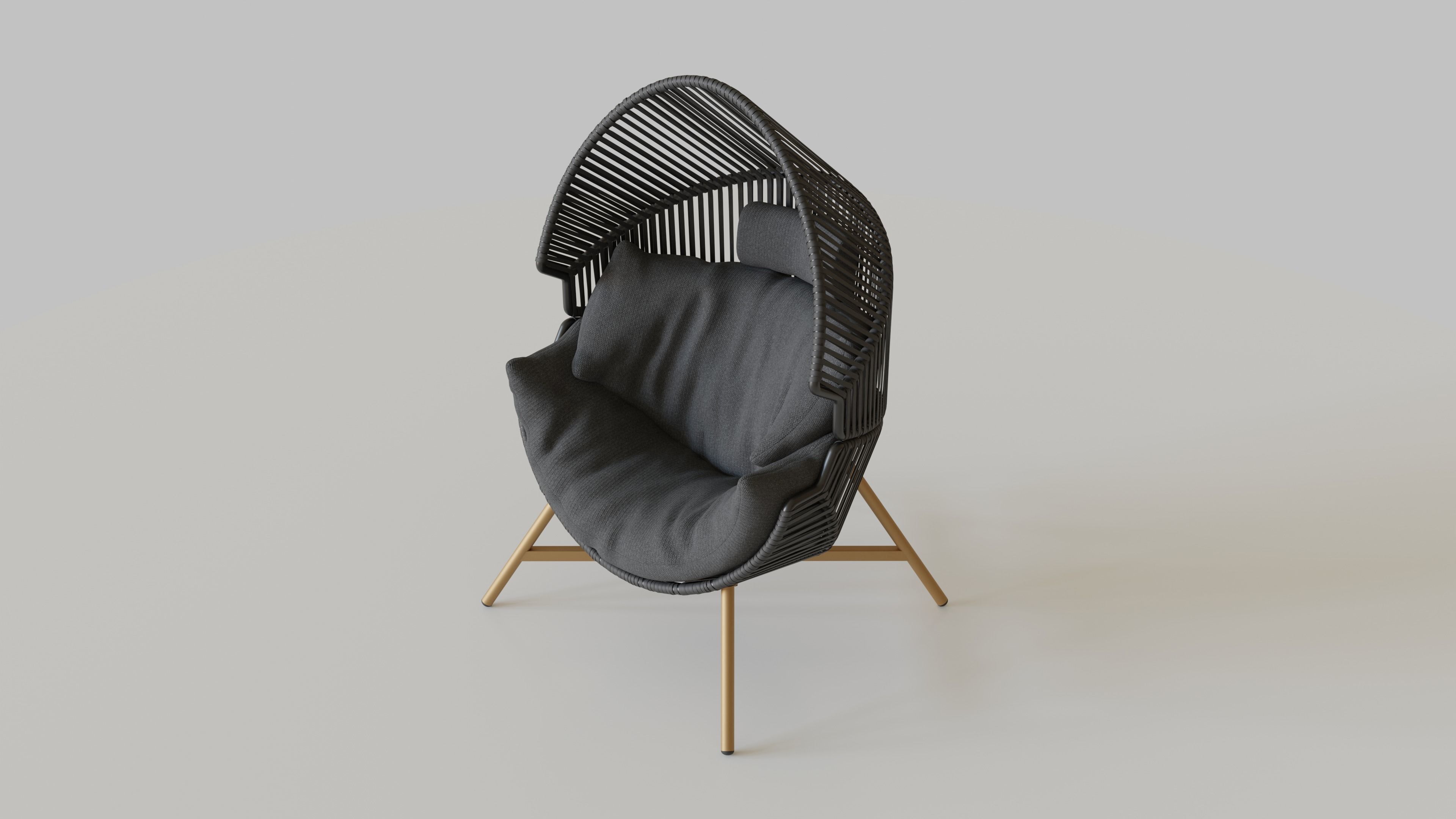 Outdoor Cocoon Chair 3D model | CGTrader