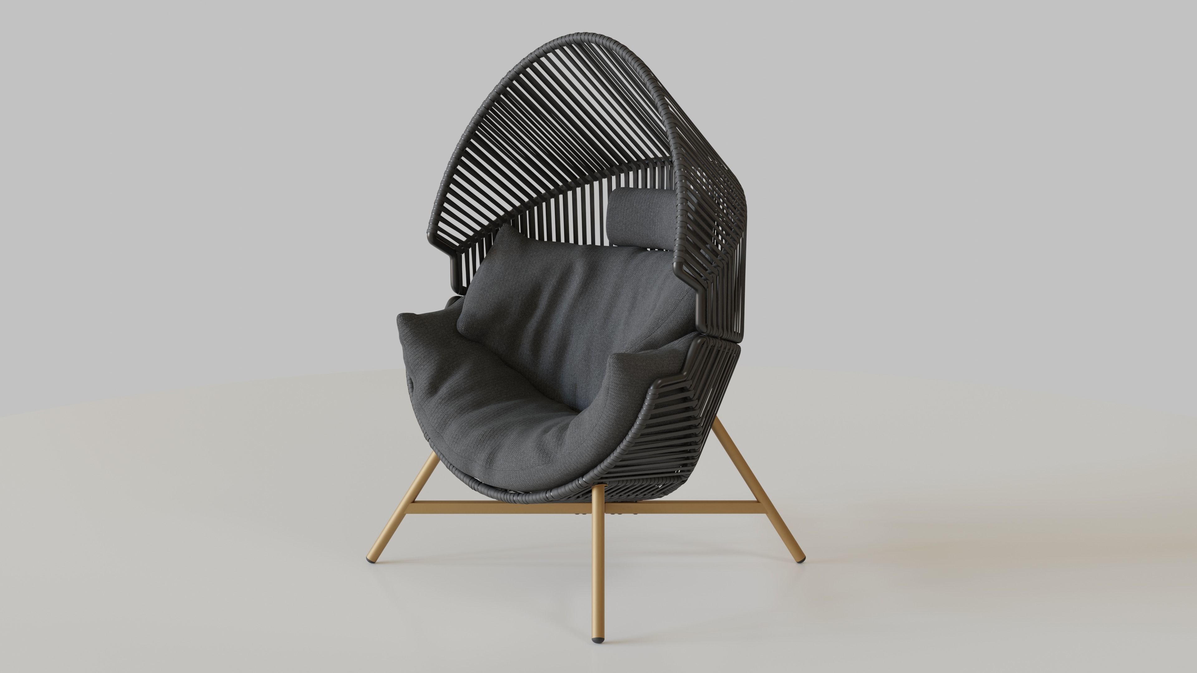 Outdoor Cocoon Chair 3D model | CGTrader