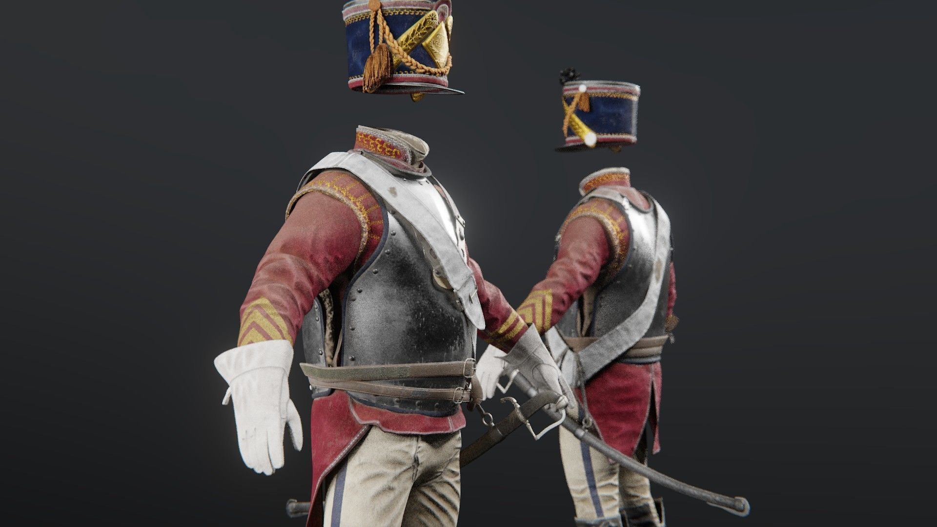 Soldier Napoleon Cavalry Cuirassier 3D model | CGTrader
