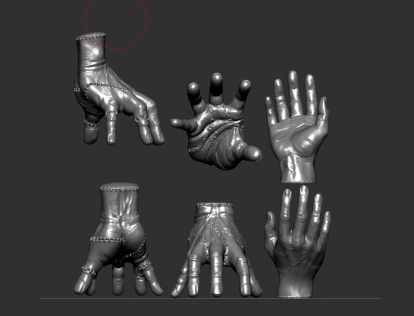 Wednesday hand with pen holder 3D model 3D printable | CGTrader
