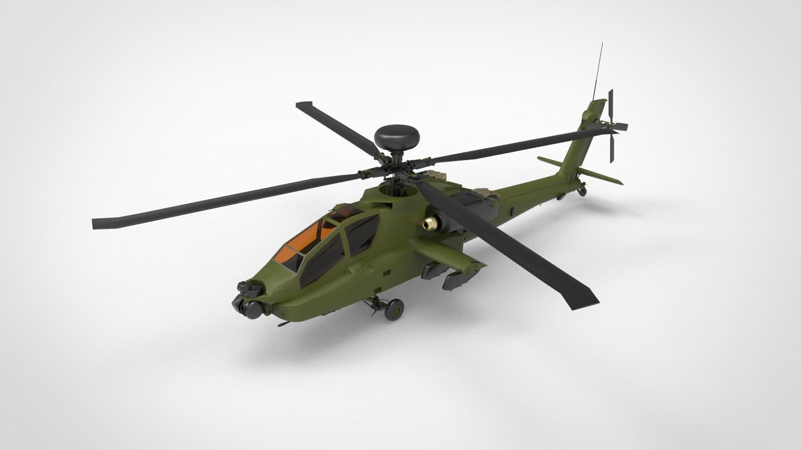 AH-64 Apache Army 3D model | CGTrader