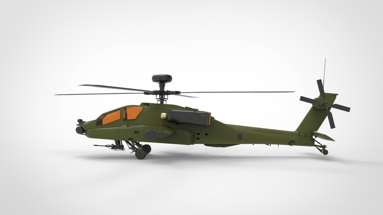 AH-64 Apache Army 3D model | CGTrader