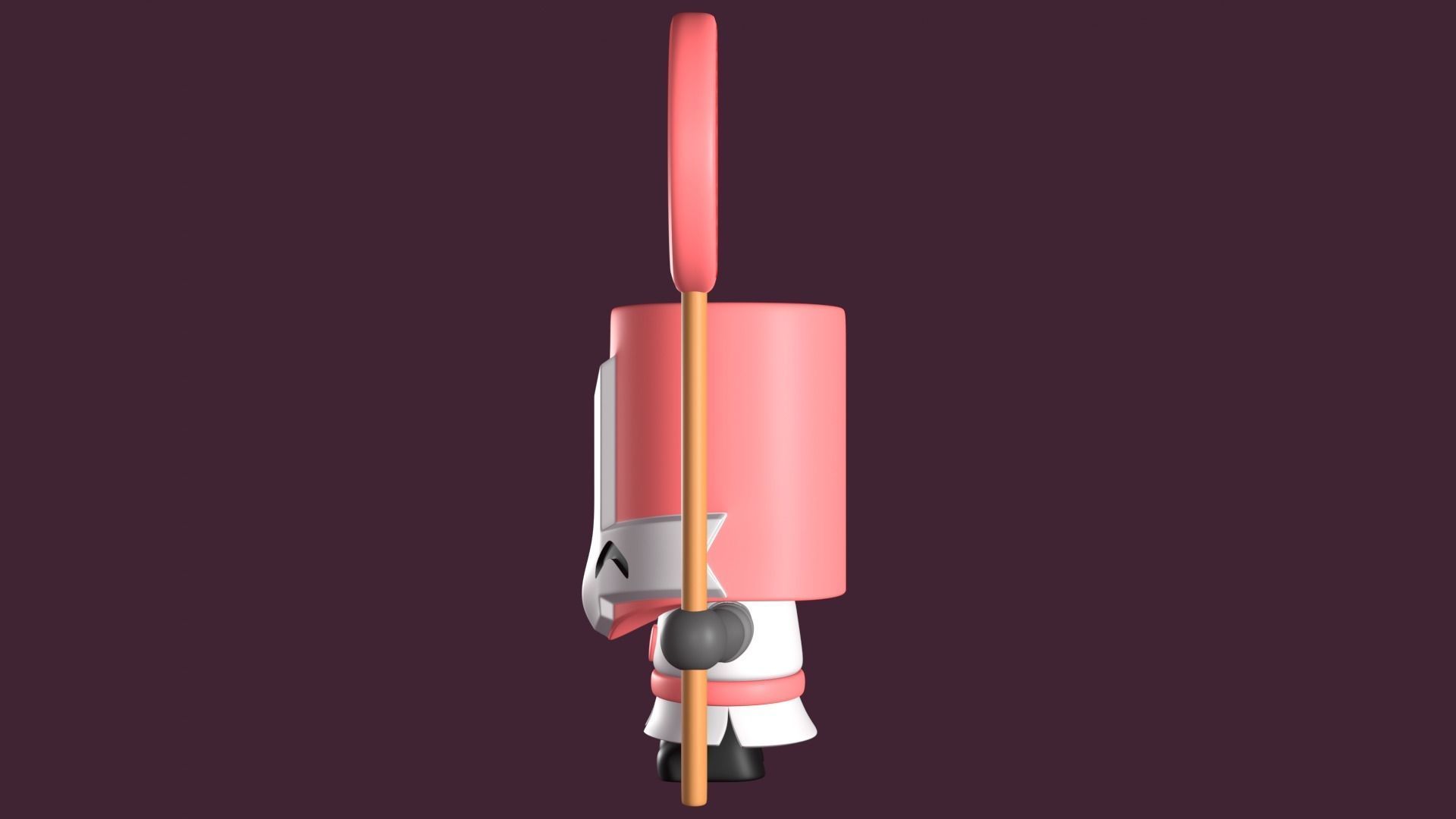 Pink Knight - Castle Crashers 3D model 3D printable | CGTrader