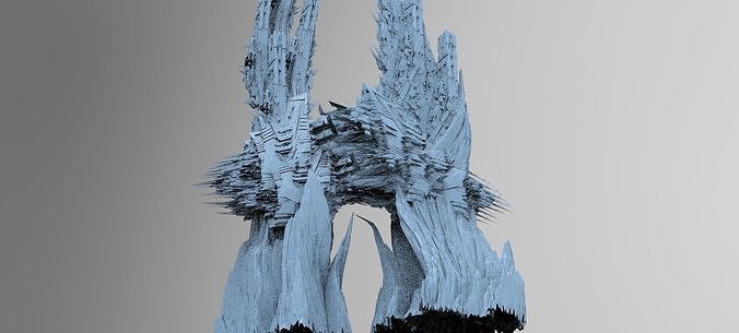 Alien Cliffs rock structure Base 3 3D model | CGTrader