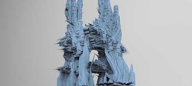 Alien Cliffs rock structure Base 2 versions 3D model | CGTrader