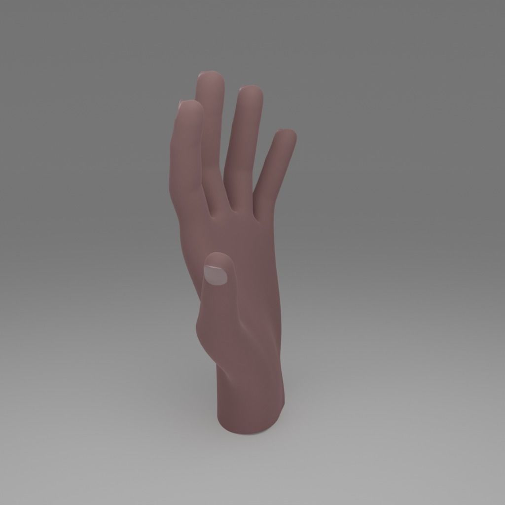 3D model hand LODs print VR / AR / low-poly | CGTrader