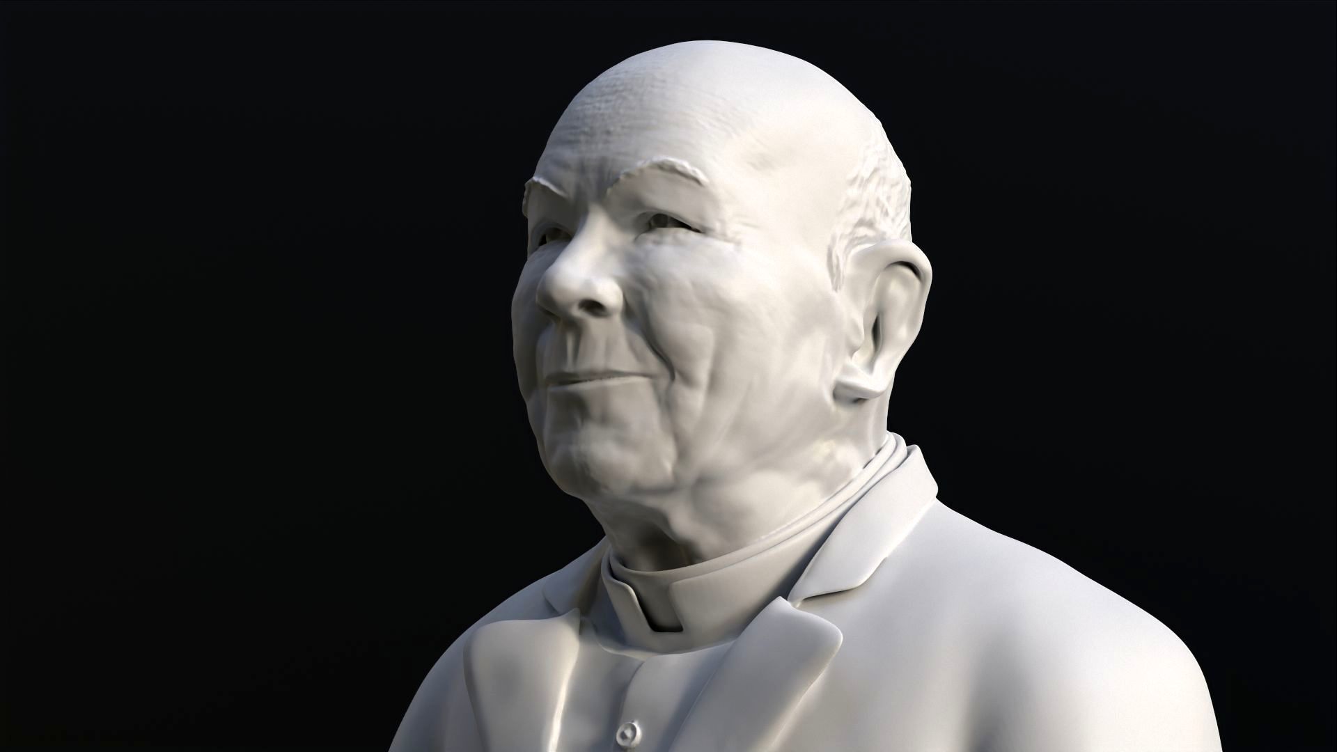 Father catholic priest 3D model 3D printable | CGTrader