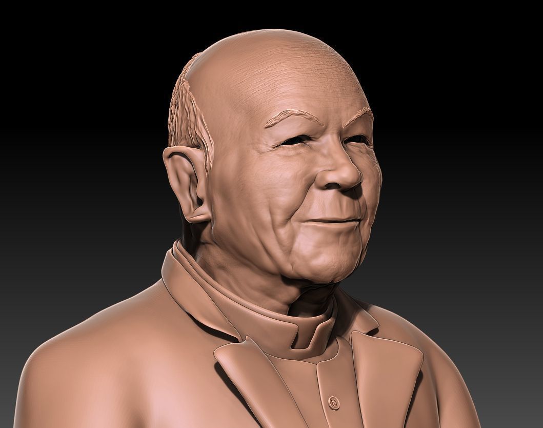 Father catholic priest 3D model 3D printable | CGTrader