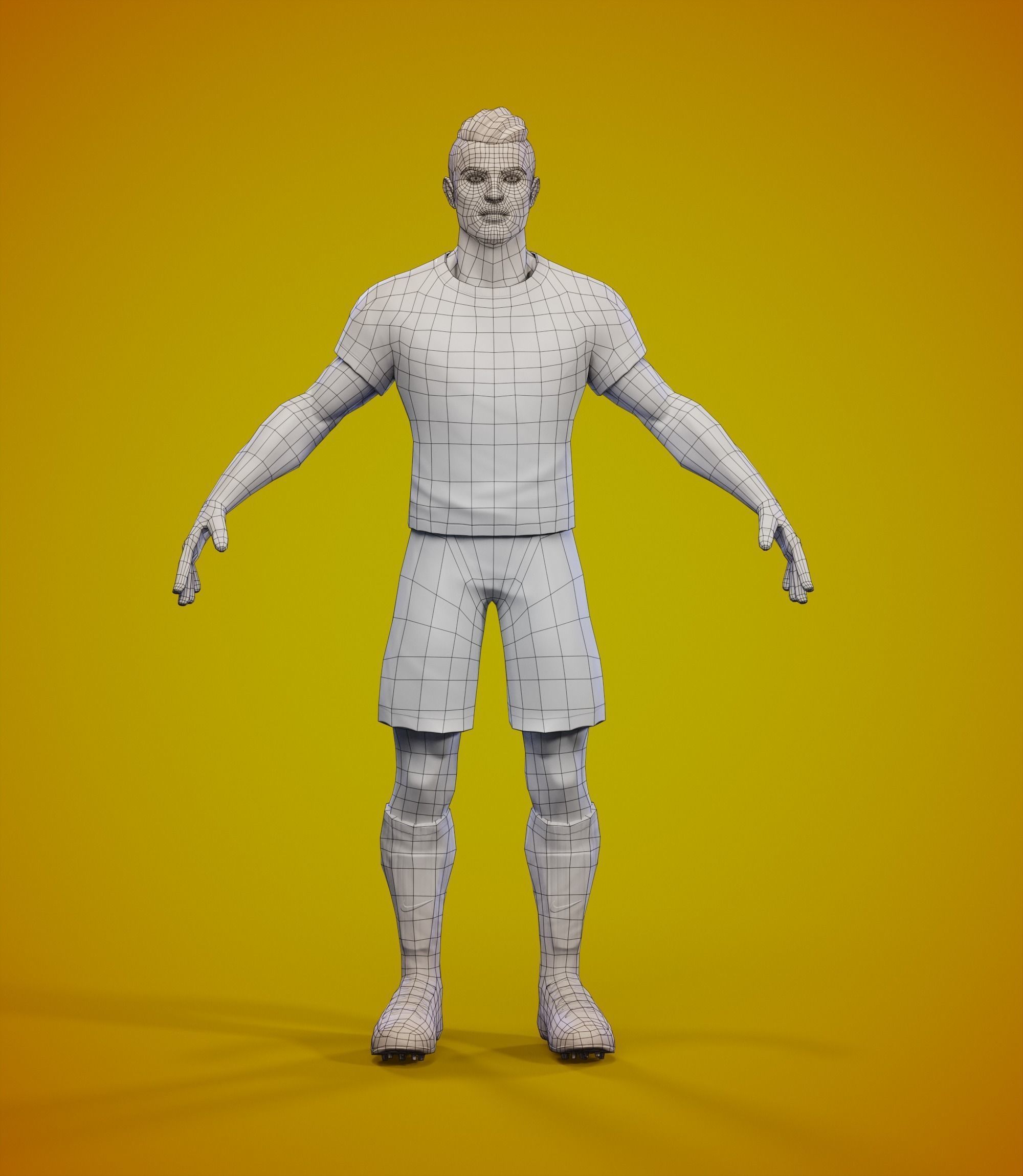 3D model Cristiano Ronaldo - Soccer Player VR / AR / low-poly | CGTrader