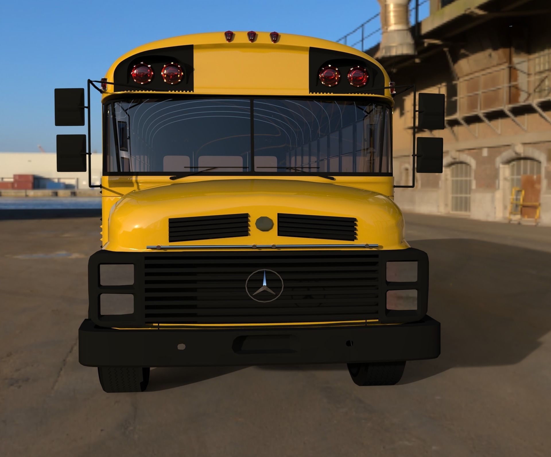 Rosmo MB School Bus 3D model | CGTrader