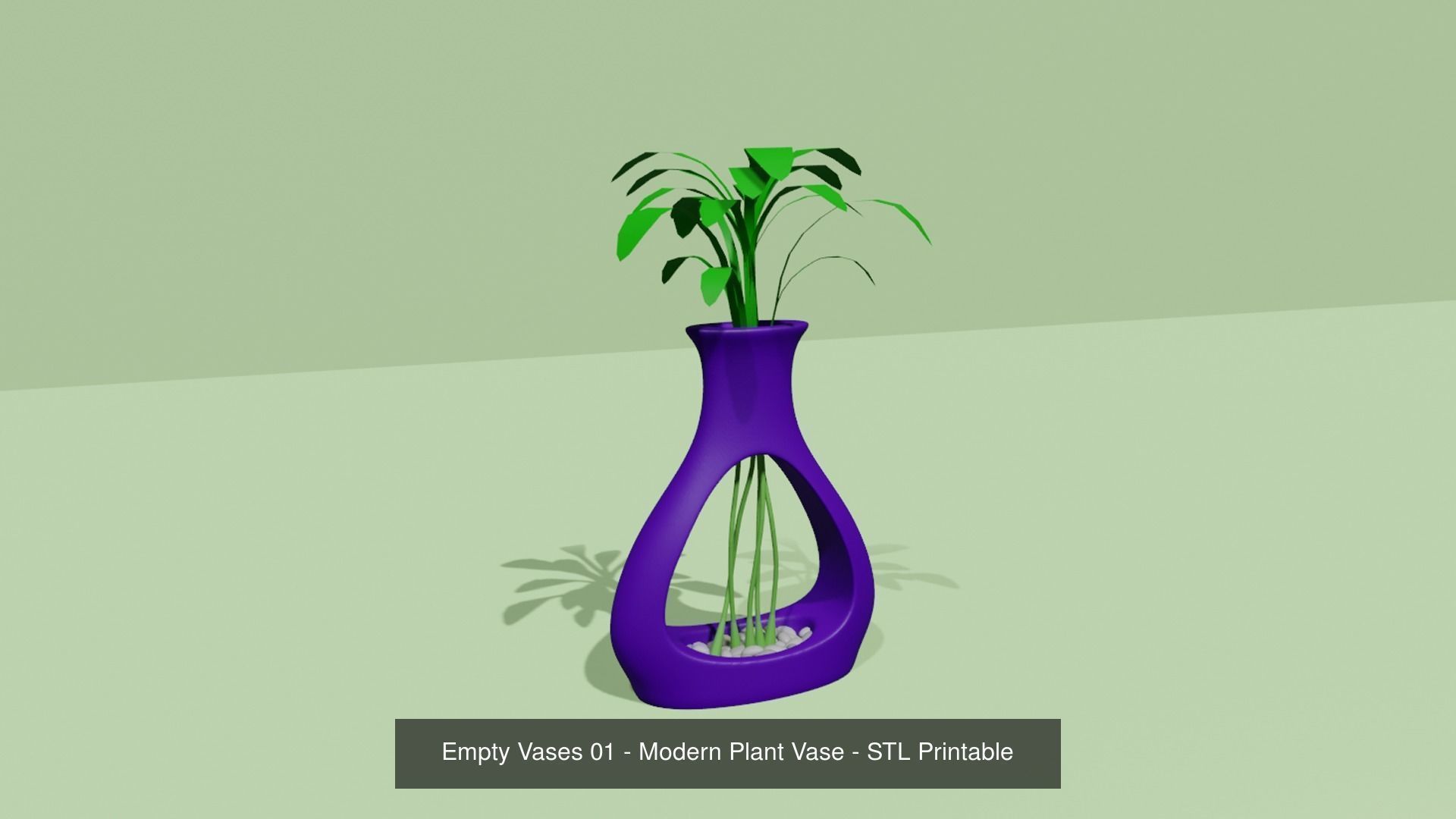 04 Empty Vases Collection - Modern Plant Vase - STL Printable | CGTrader