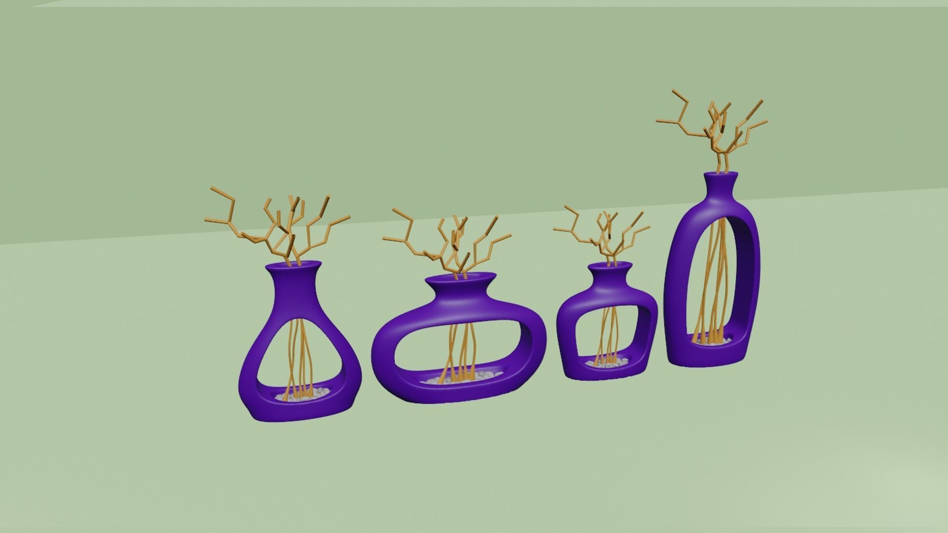 04 Empty Vases Collection - Modern Plant Vase - STL Printable | CGTrader