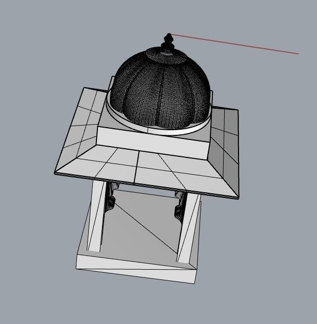 RAJASTHAN VERNACULAR CHATRI 3D model 3D printable | CGTrader