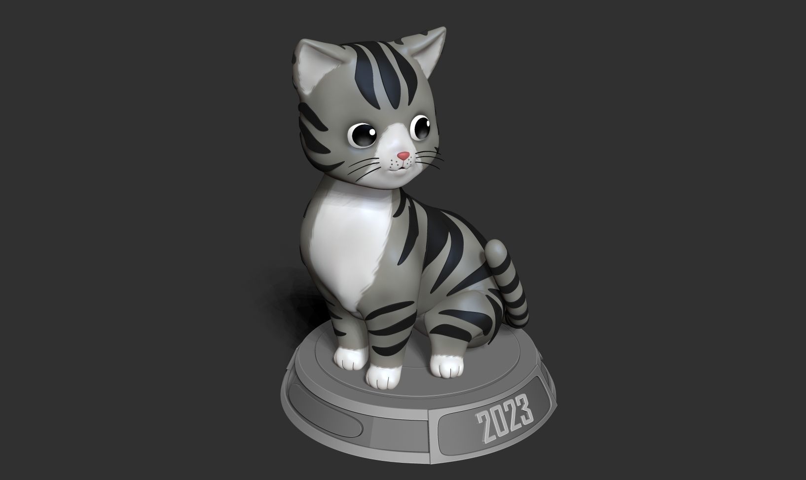 Cat 2023 3D model 3D printable | CGTrader