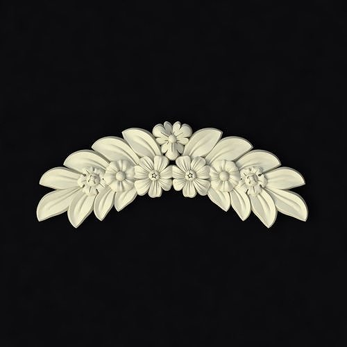 Central decor ornament for furniture 3D model | CGTrader