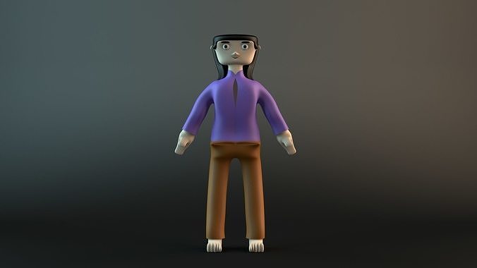 CHARACTER MODEL person in shirt 3D model | CGTrader