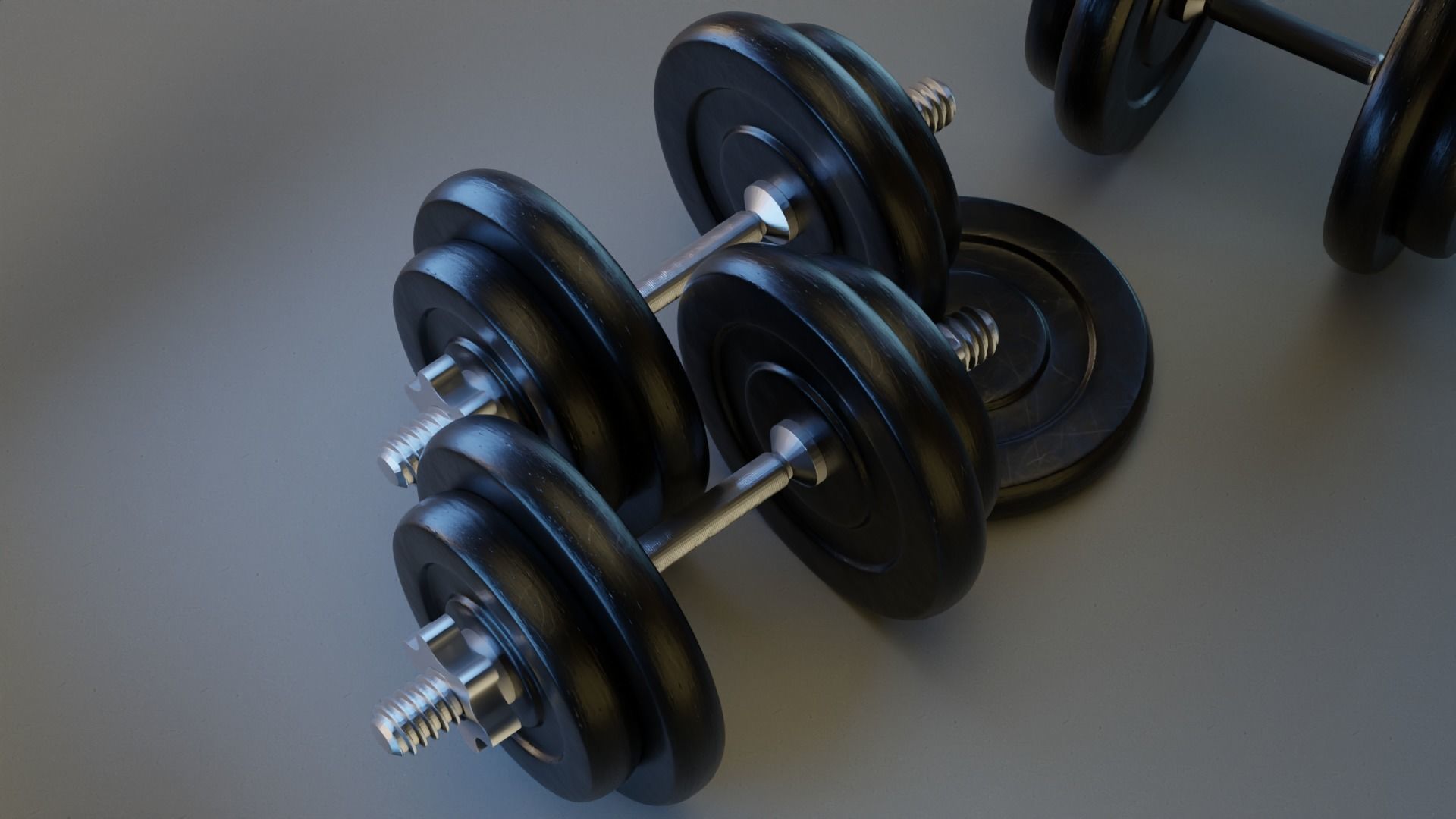 3D Realistic Dumbbells 3D model | CGTrader