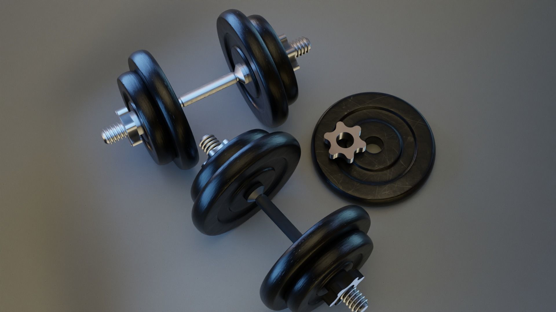 3D Realistic Dumbbells 3D model | CGTrader