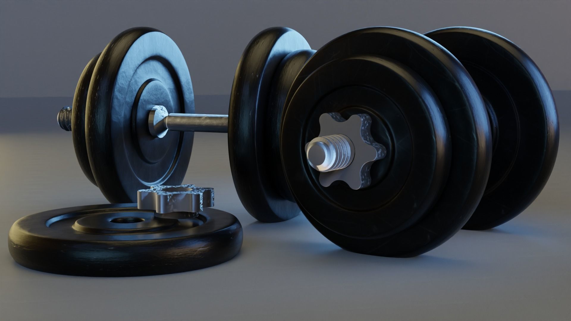 3D Realistic Dumbbells 3D model | CGTrader