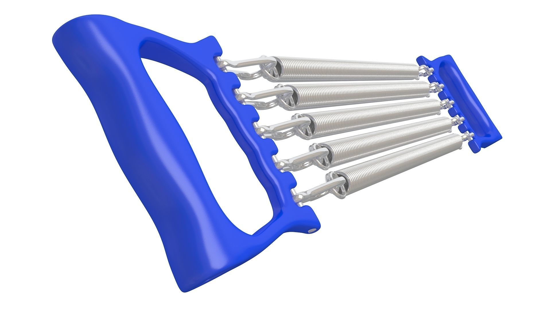 Spring Chest Expander Blue 3D model | CGTrader