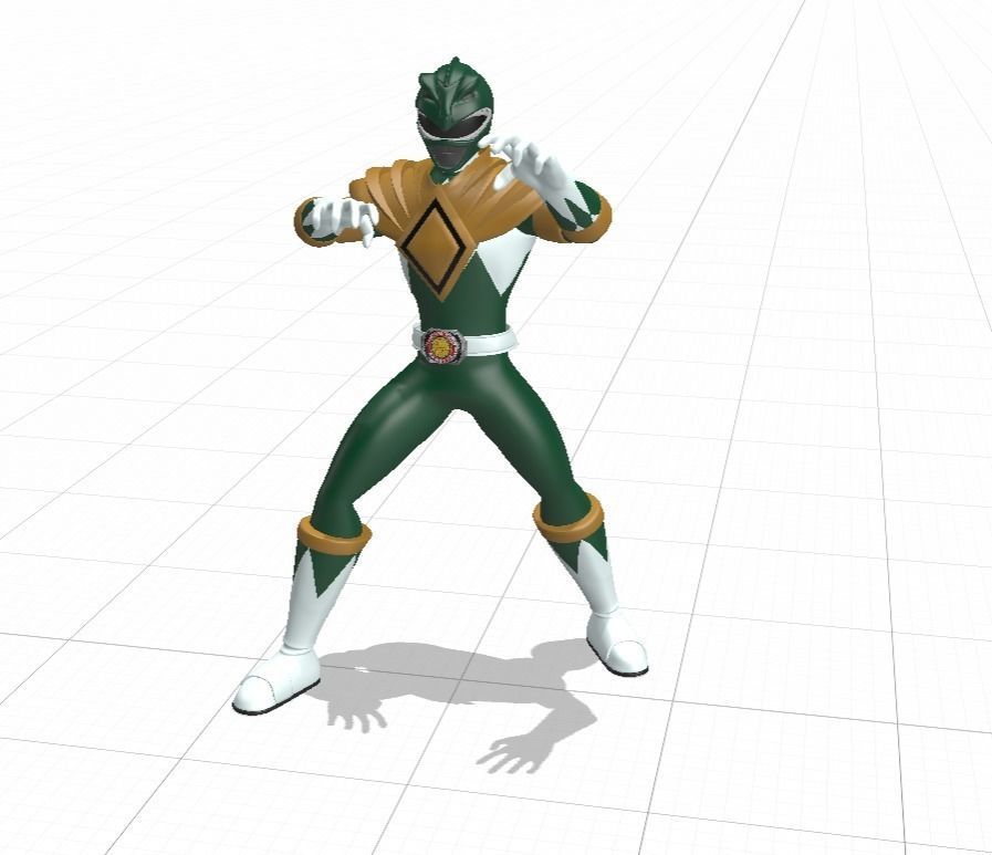 Green Ranger - Power Ranger 3D model rigged | CGTrader