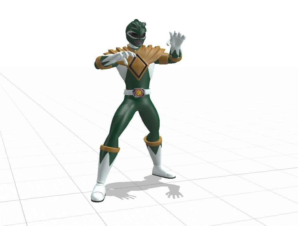 Green Ranger - Power Ranger 3D model rigged | CGTrader