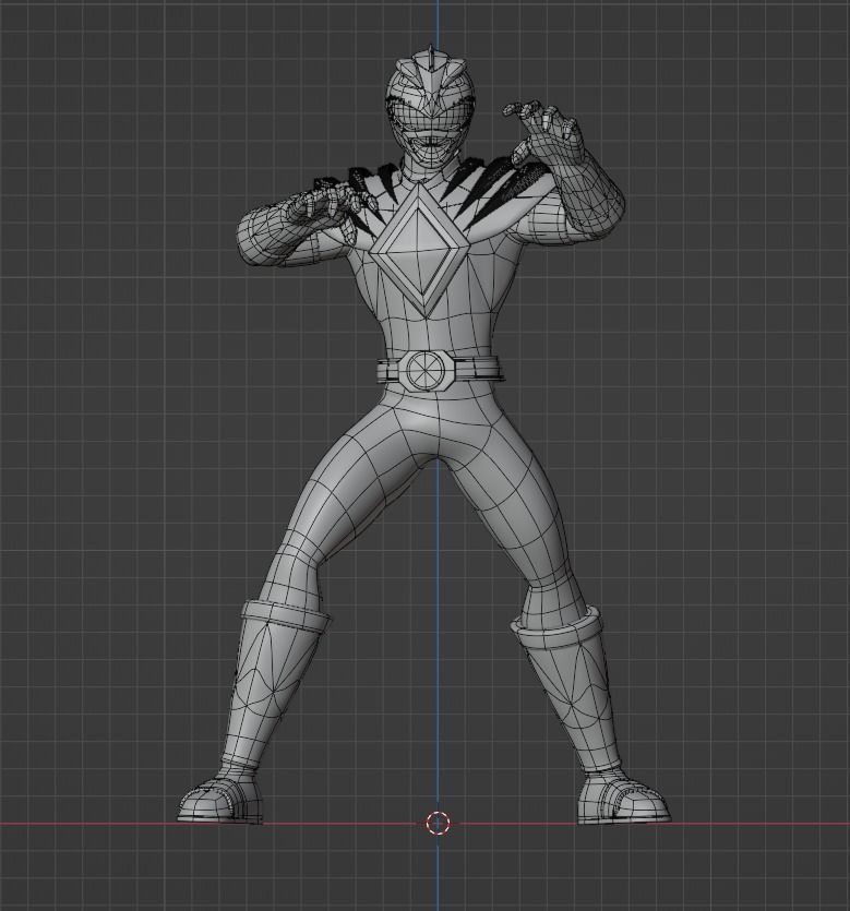 Green Ranger - Power Ranger 3D model rigged | CGTrader