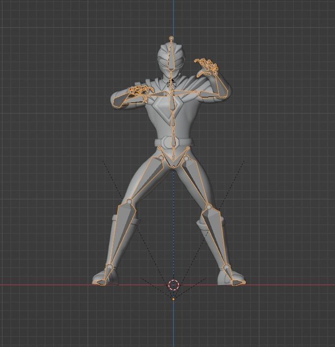 Green Ranger - Power Ranger 3D model rigged | CGTrader