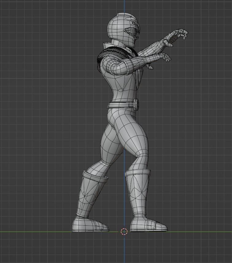 Green Ranger - Power Ranger 3D model rigged | CGTrader