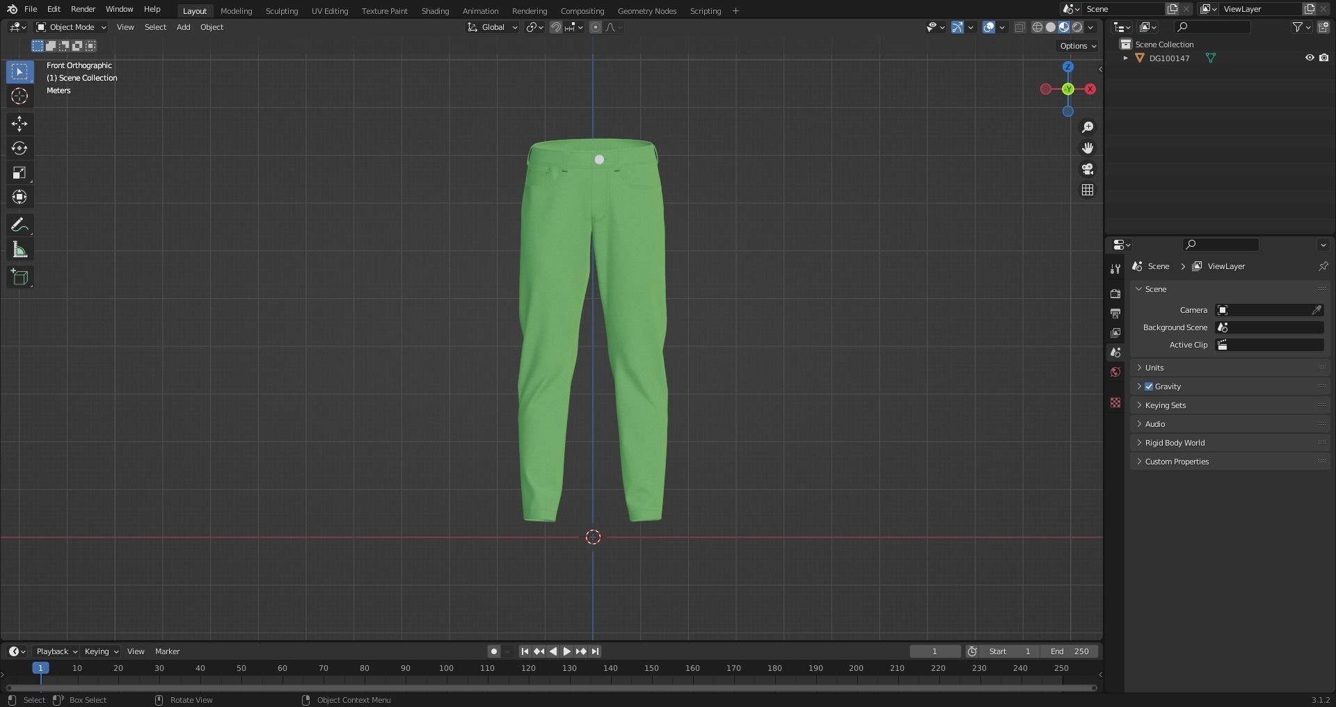 Men Pants Design 3D model | CGTrader
