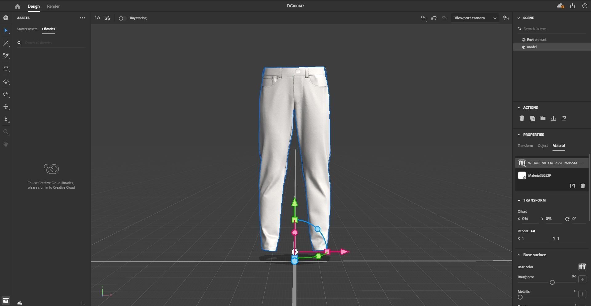 Men Pants Design 3D model | CGTrader