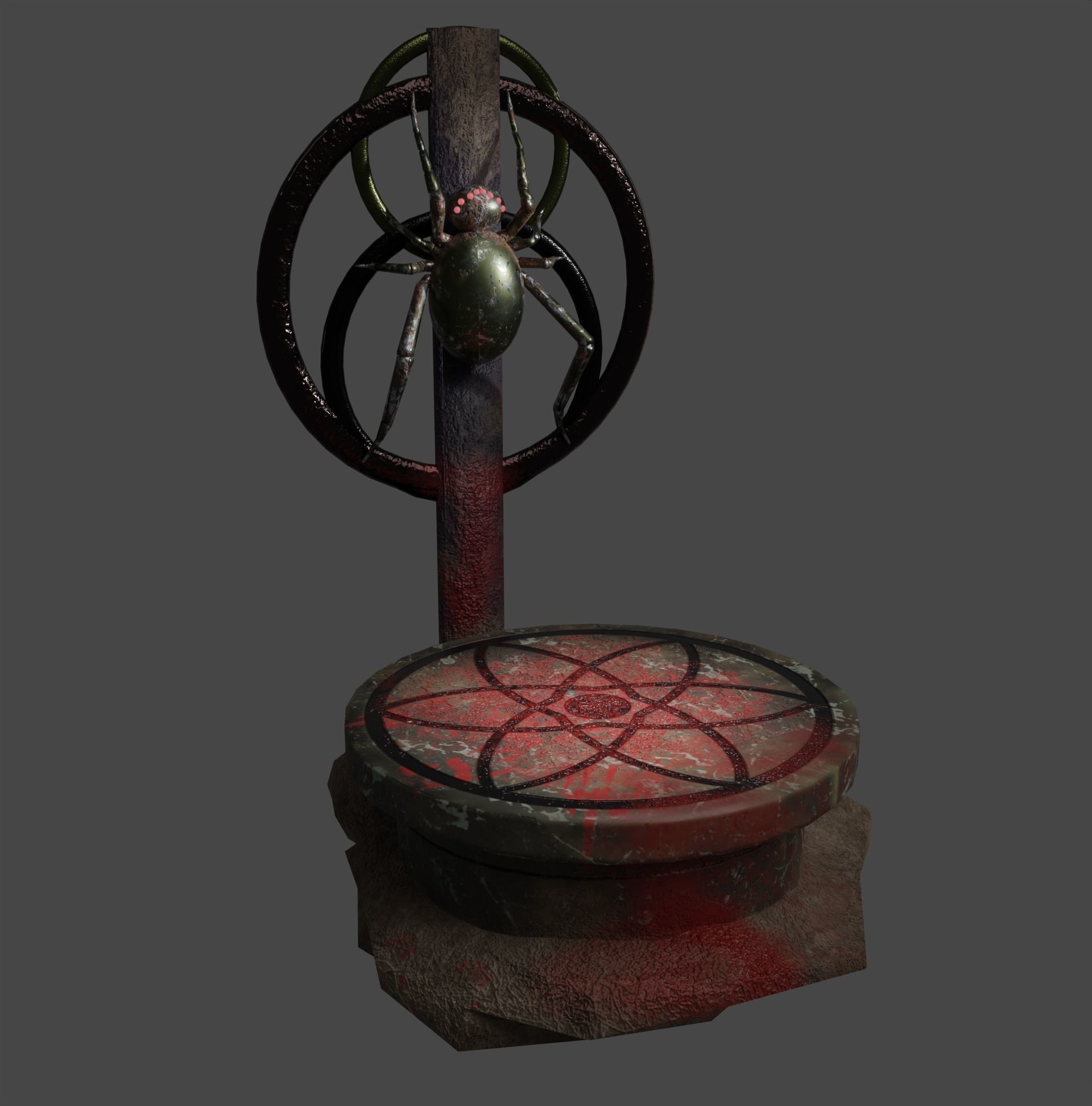 3D model Altar of the goddess Lolth PBR Game-ready Low-poly VR / AR ...