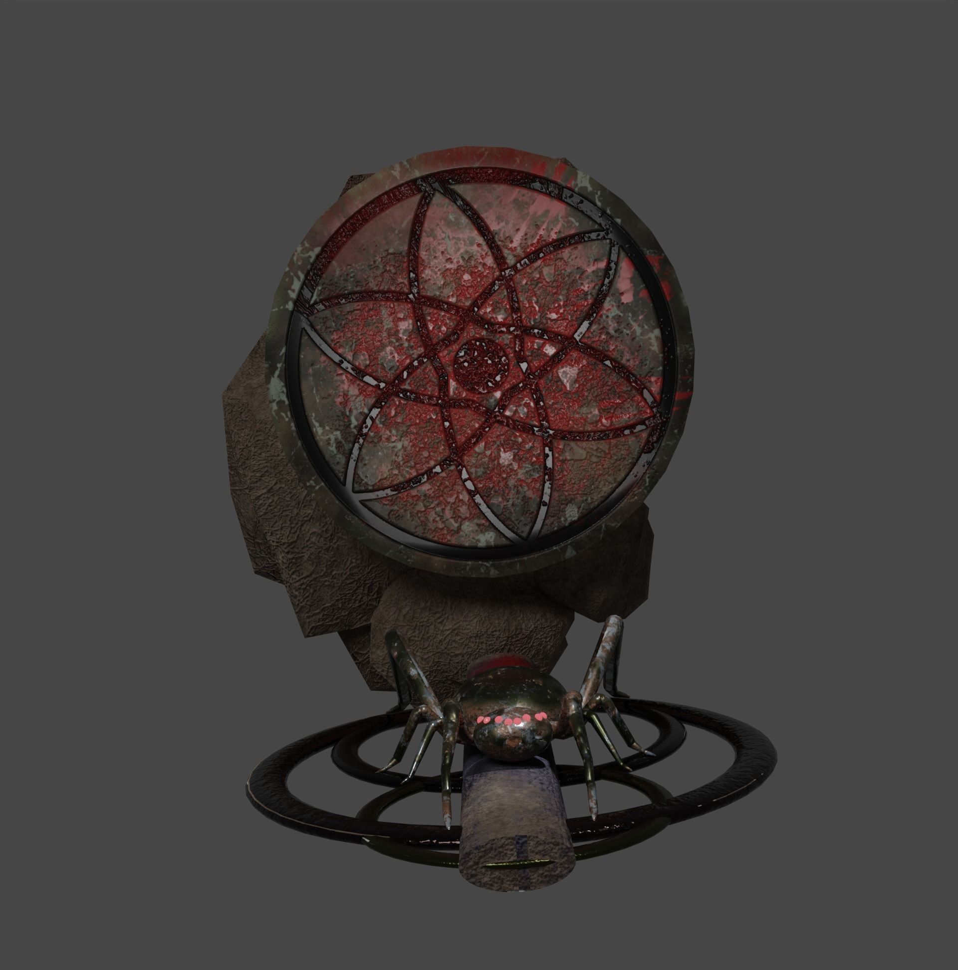 3D model Altar of the goddess Lolth PBR Game-ready Low-poly VR / AR ...