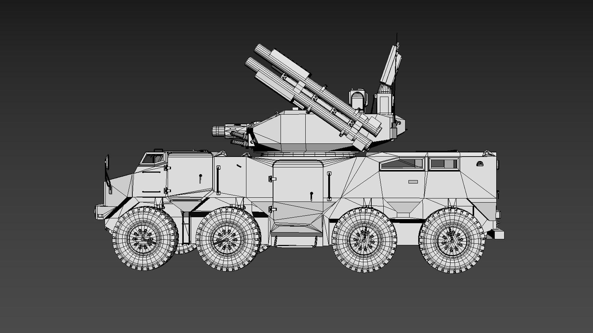 Type 625E AA Gun Missile System 3D model | CGTrader