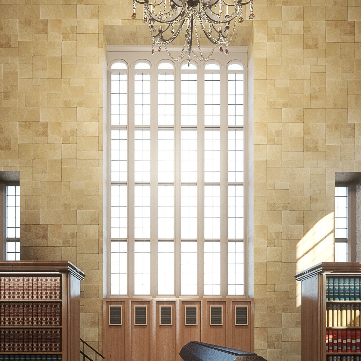 Cornell Law School Library 3D model | CGTrader