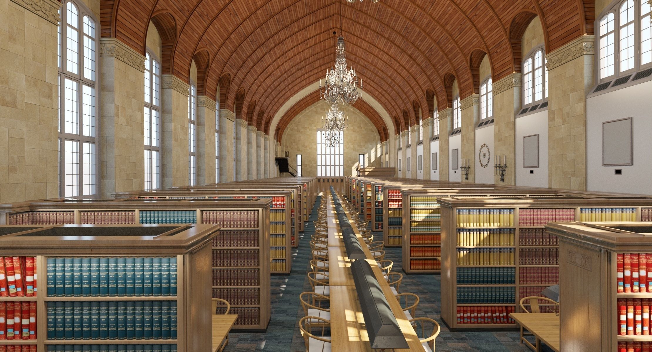 Cornell Law School Library 3D model | CGTrader