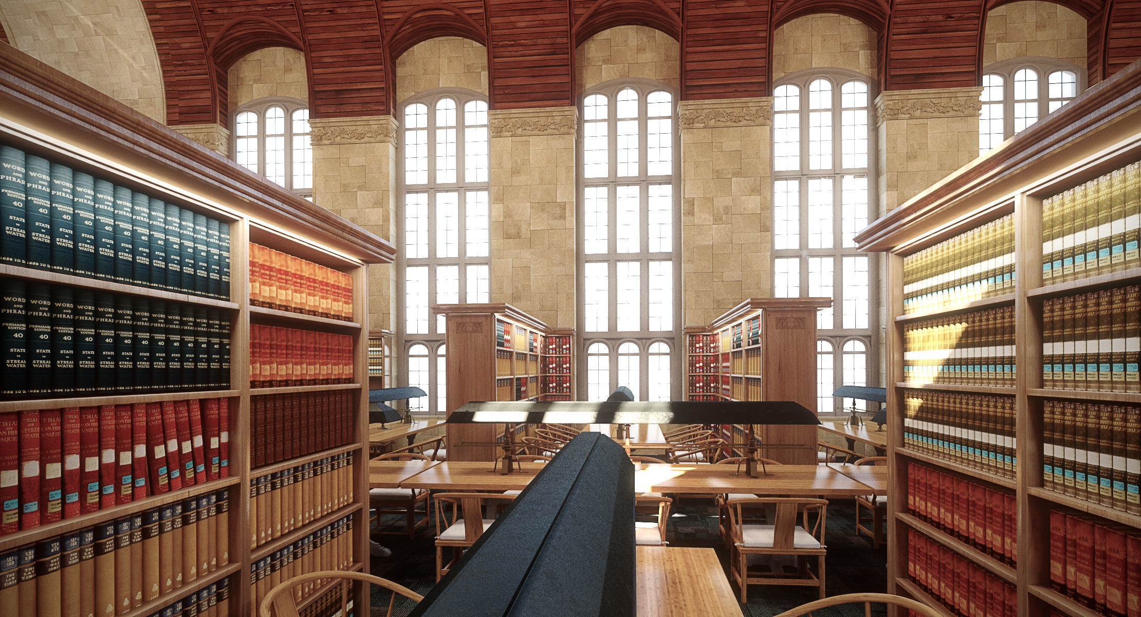 Cornell Law School Library 3D model | CGTrader