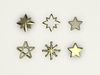 Set of six 3D models of stars ver2 3D model 3D printable | CGTrader