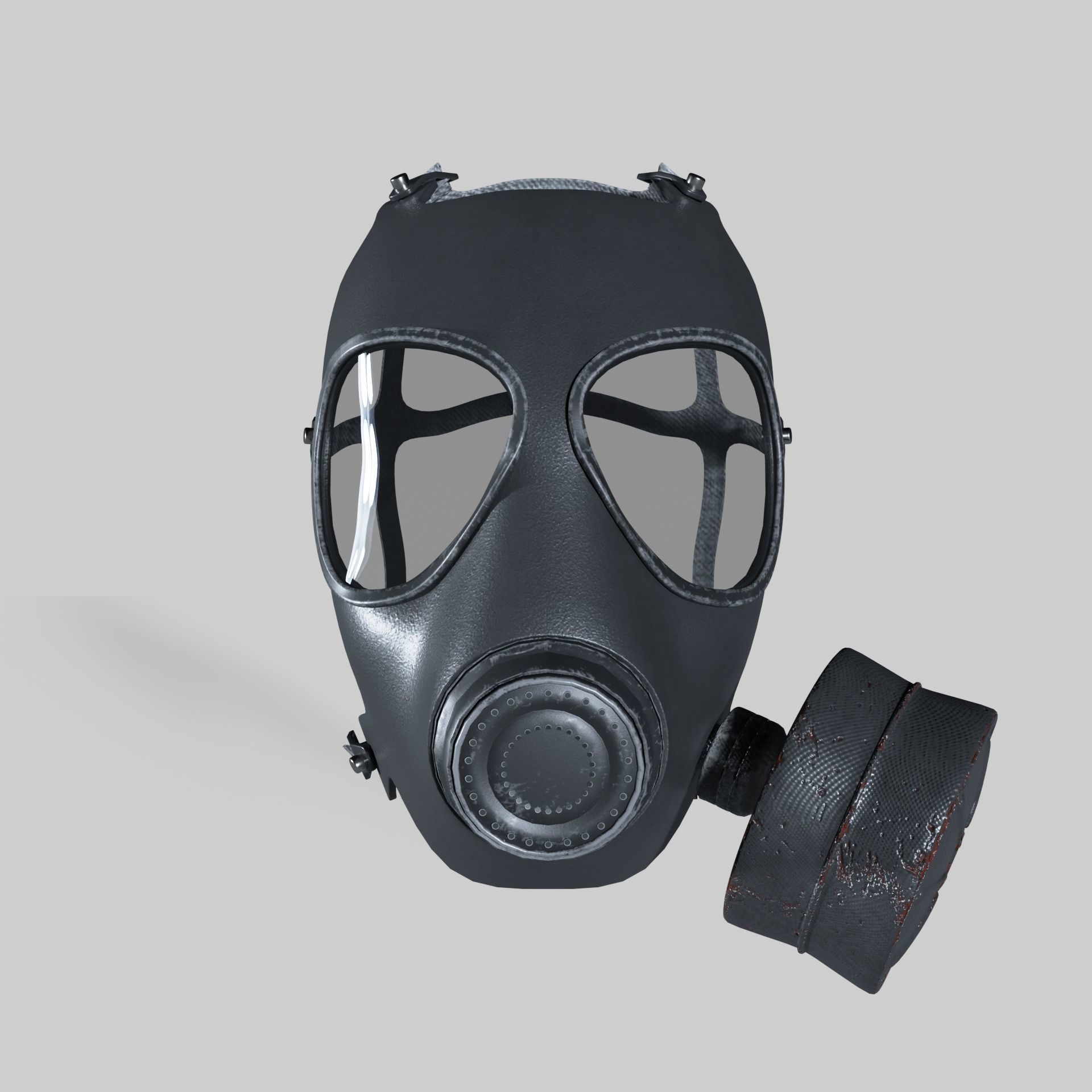 Gas Protection Mask and Hazmat Mask 3D model | CGTrader