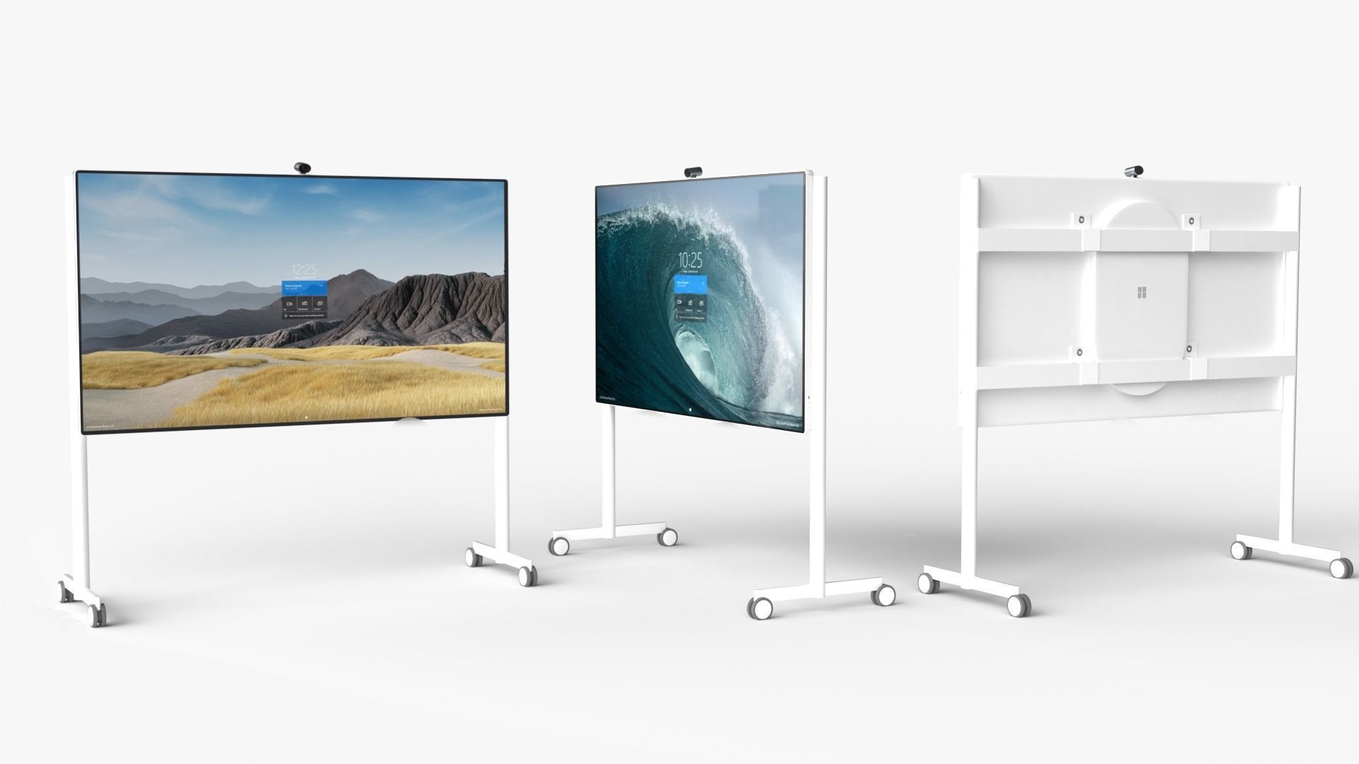 3D model Microsoft Surface Hub 2S 85 inch and 50 inch VR / AR / low ...