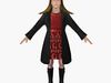 3D model Girl Low Poly in coat and boots VR / AR / low-poly | CGTrader