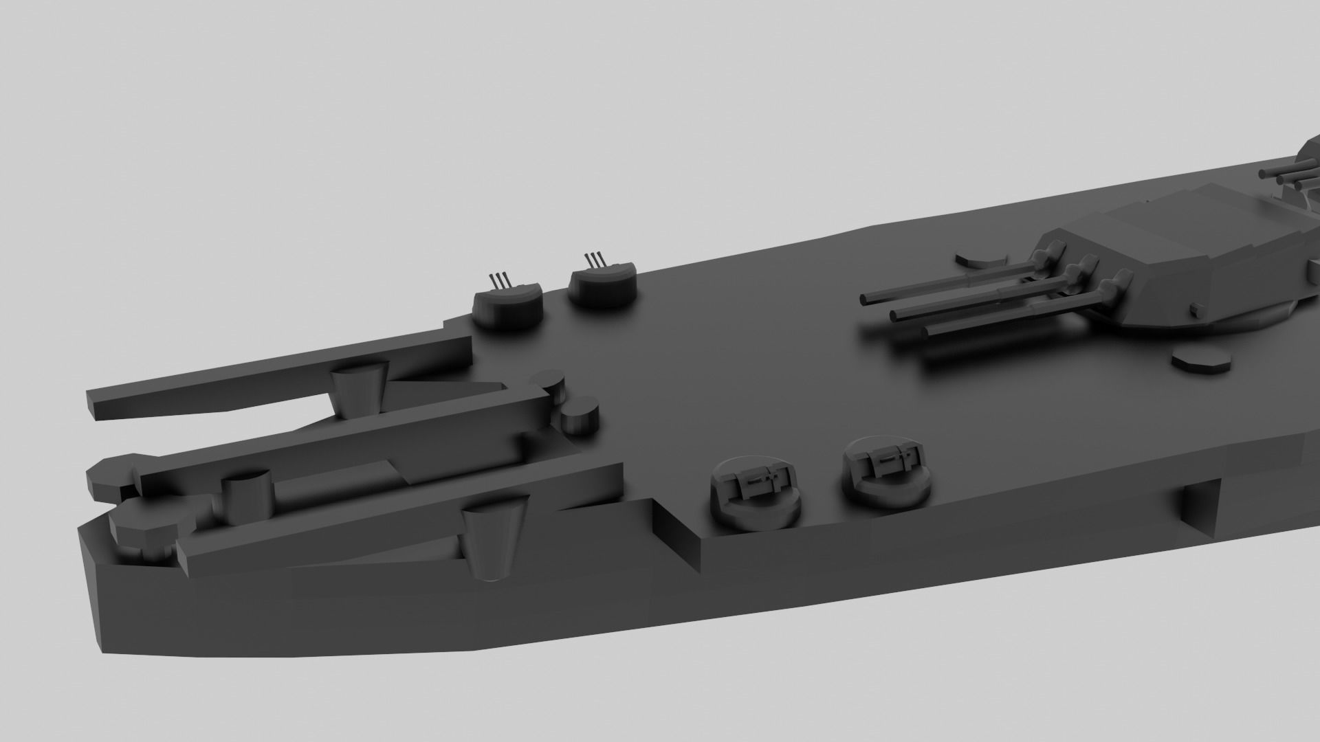 IJN Yamato - Model for small scale printing 3D model 3D printable | CGTrader