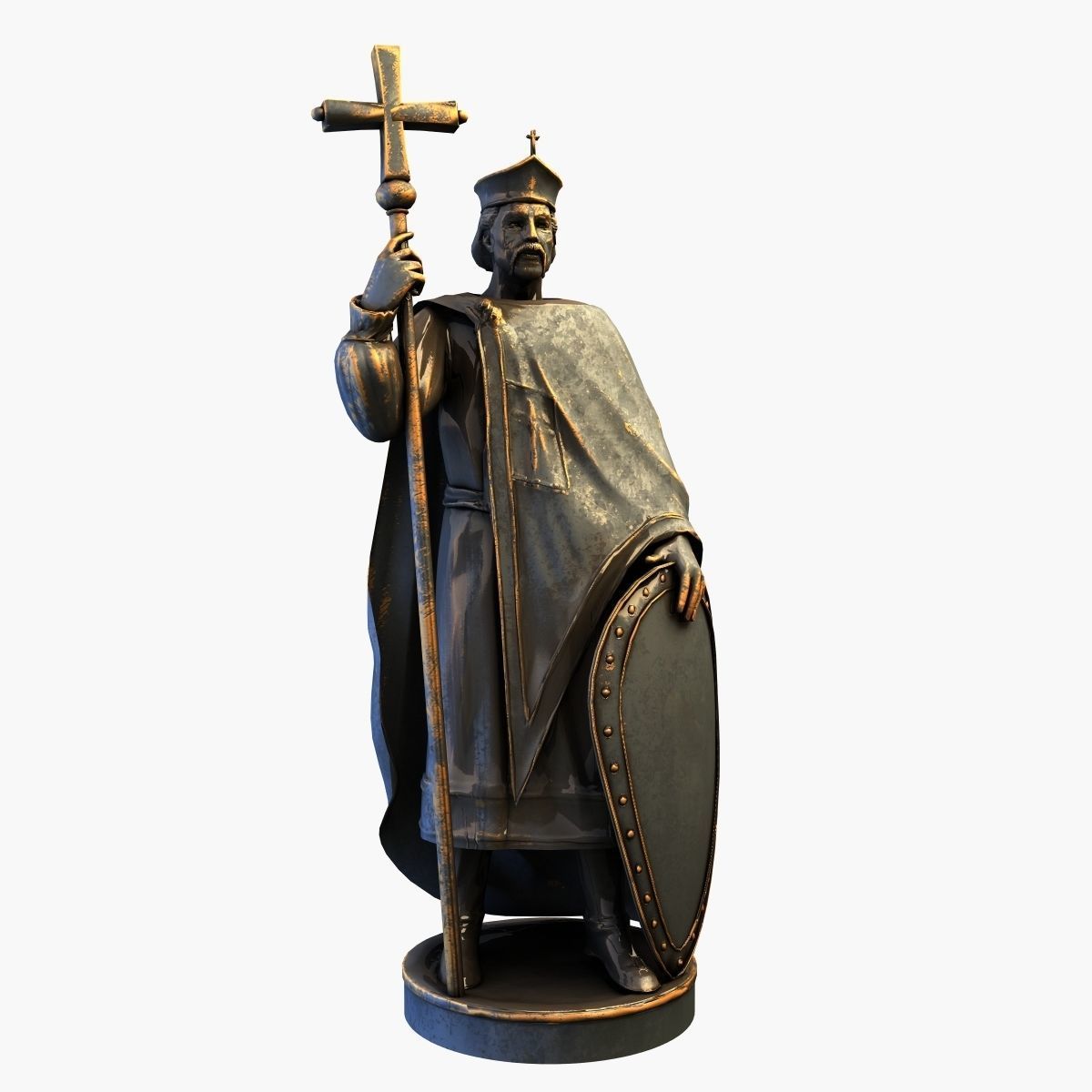 Statue Crusader 3D model | CGTrader