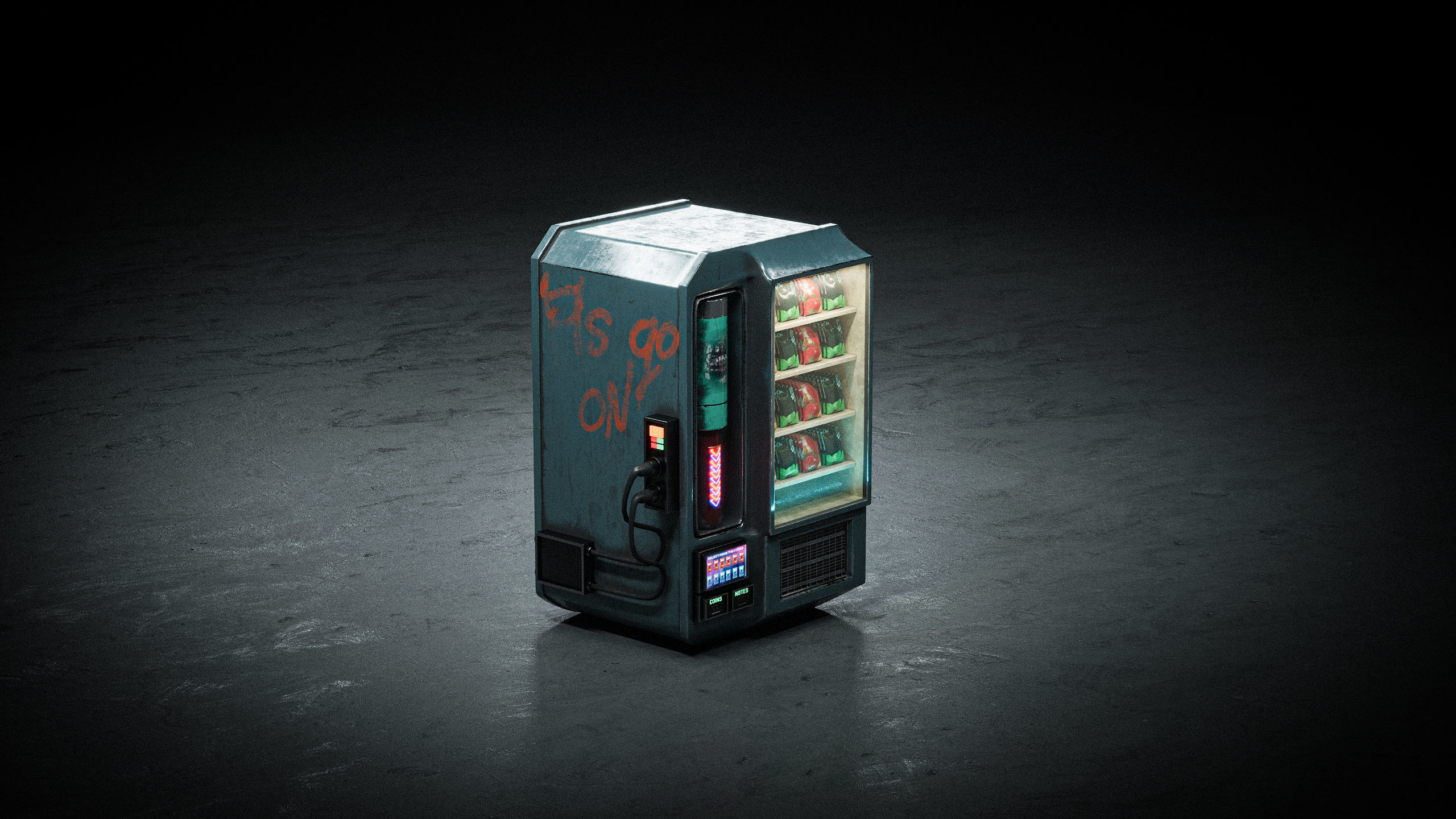 Vending machine 3d model-HIGH-POLY 3D model | CGTrader