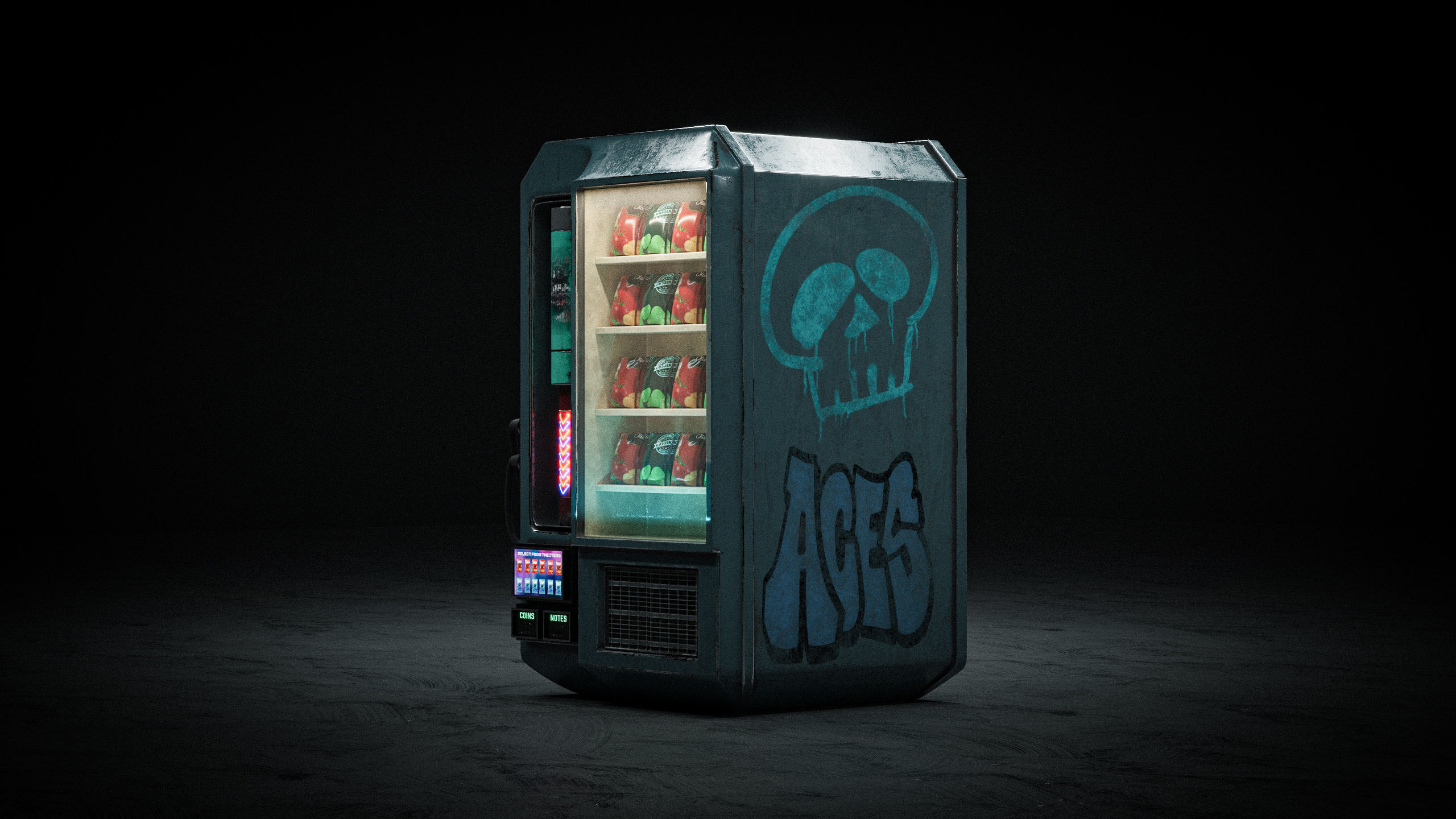 Vending machine 3d model-HIGH-POLY 3D model | CGTrader