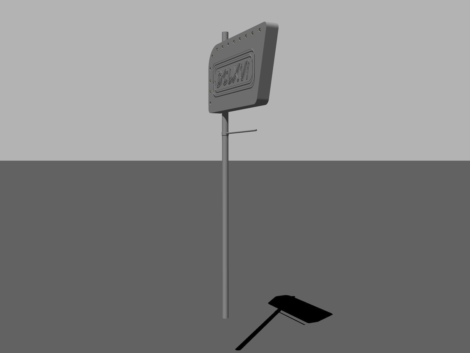 Retro Sign free 3D model | CGTrader