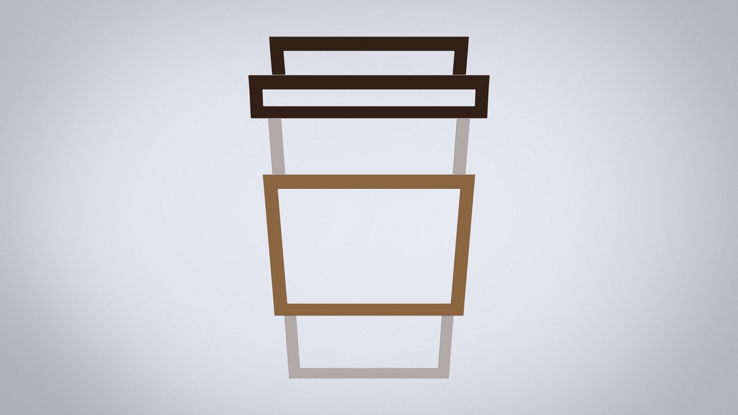 3D model Shelf coffee cup take away 3D model VR / AR / low-poly | CGTrader