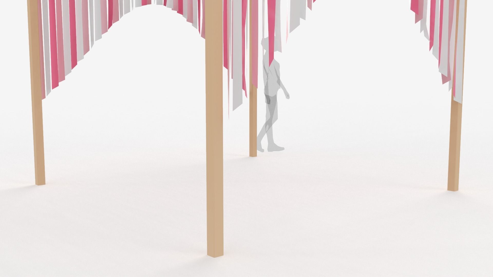 Ribbons Pergola 3D model | CGTrader