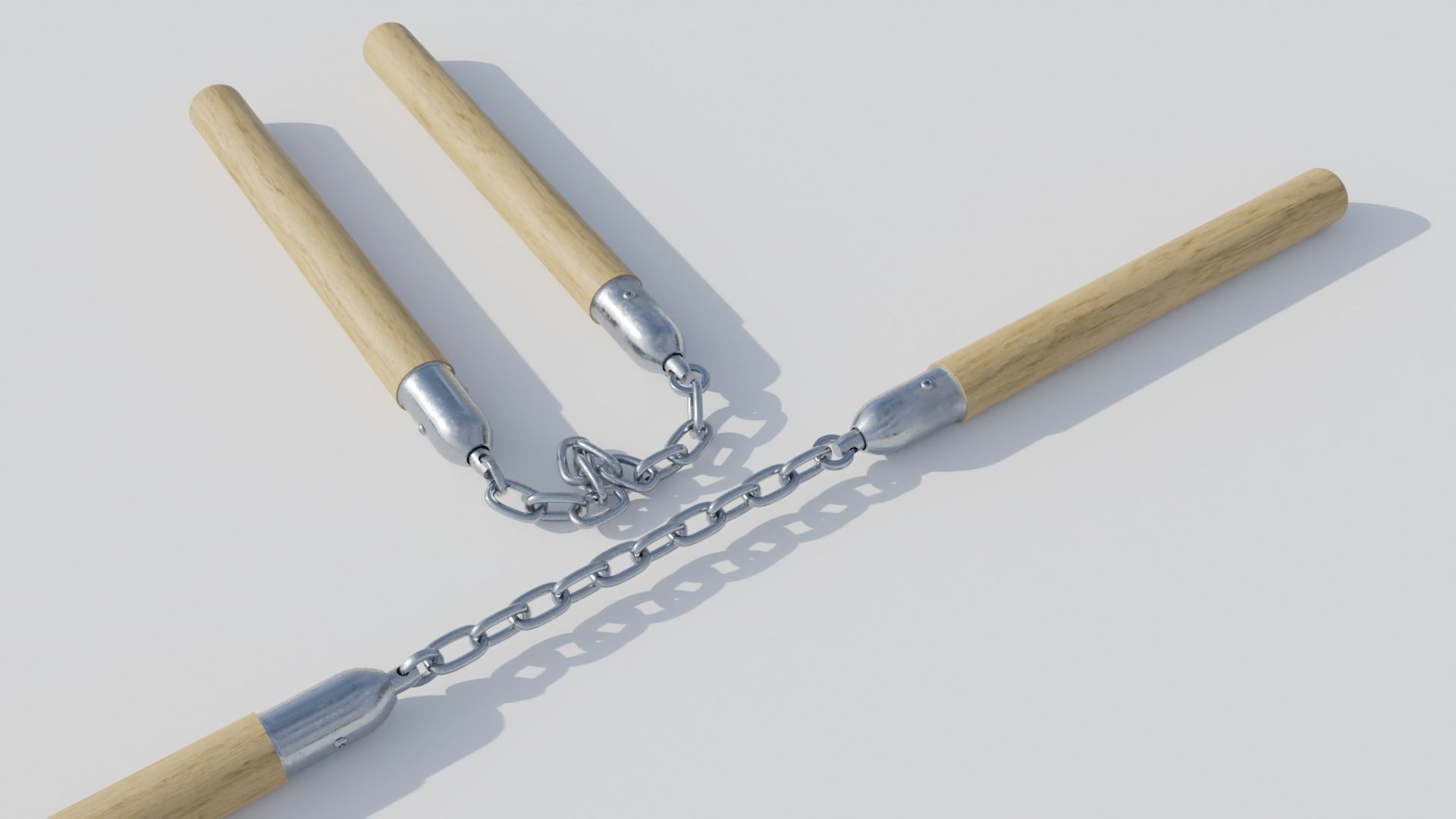 Nunchaku 3d 3D model | CGTrader
